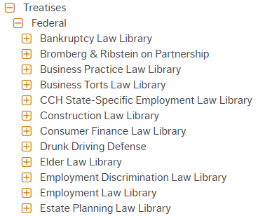 Treatises on Fastcase | Jenkins Law Library